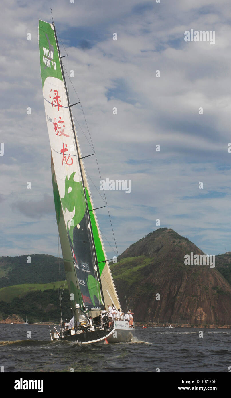 Sailing upwind in Rio Stock Photo - Alamy