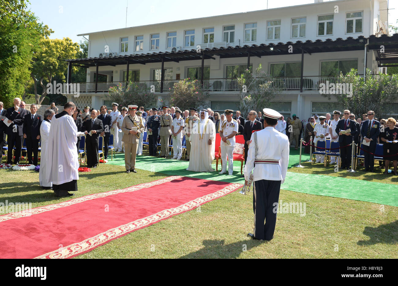 The Prince of Wales attends an Armistice Day service at the British ...