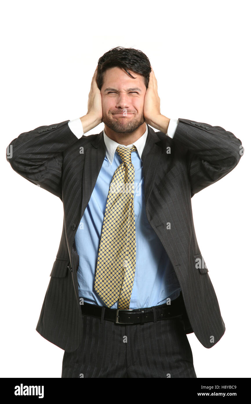 business man studio portrait over white background Stock Photo - Alamy