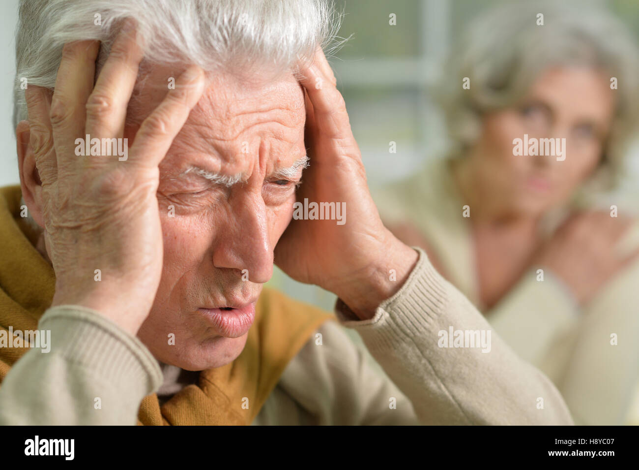 Shocked senior man Stock Photo - Alamy