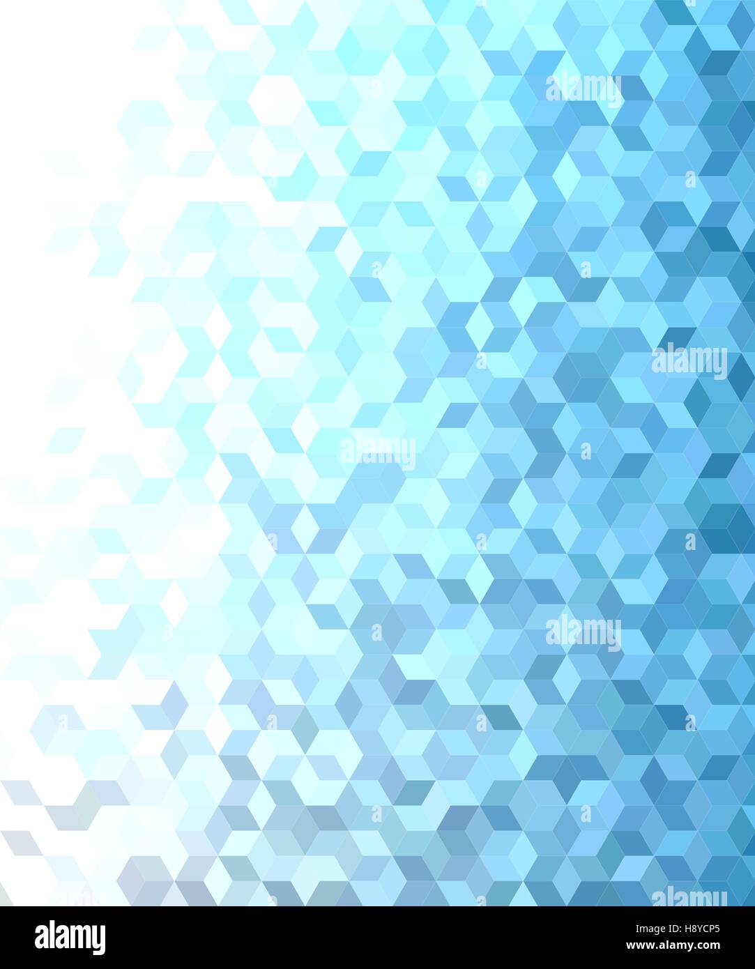 Blue 3d cube mosaic pattern background design Stock Vector Image & Art ...