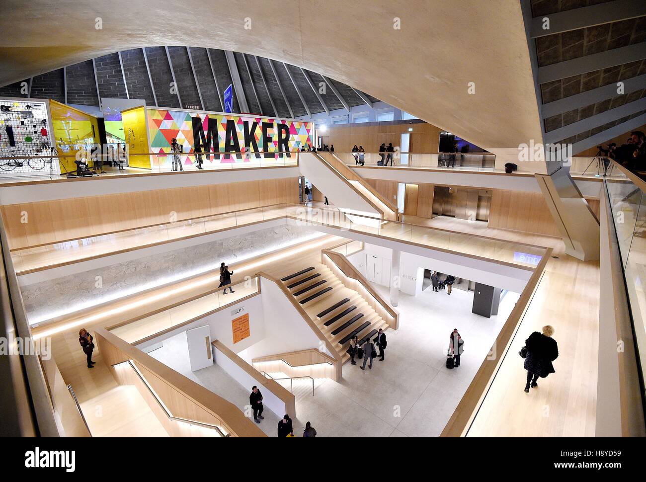 A general view of the interior of the new Design Museum in Kensington ...
