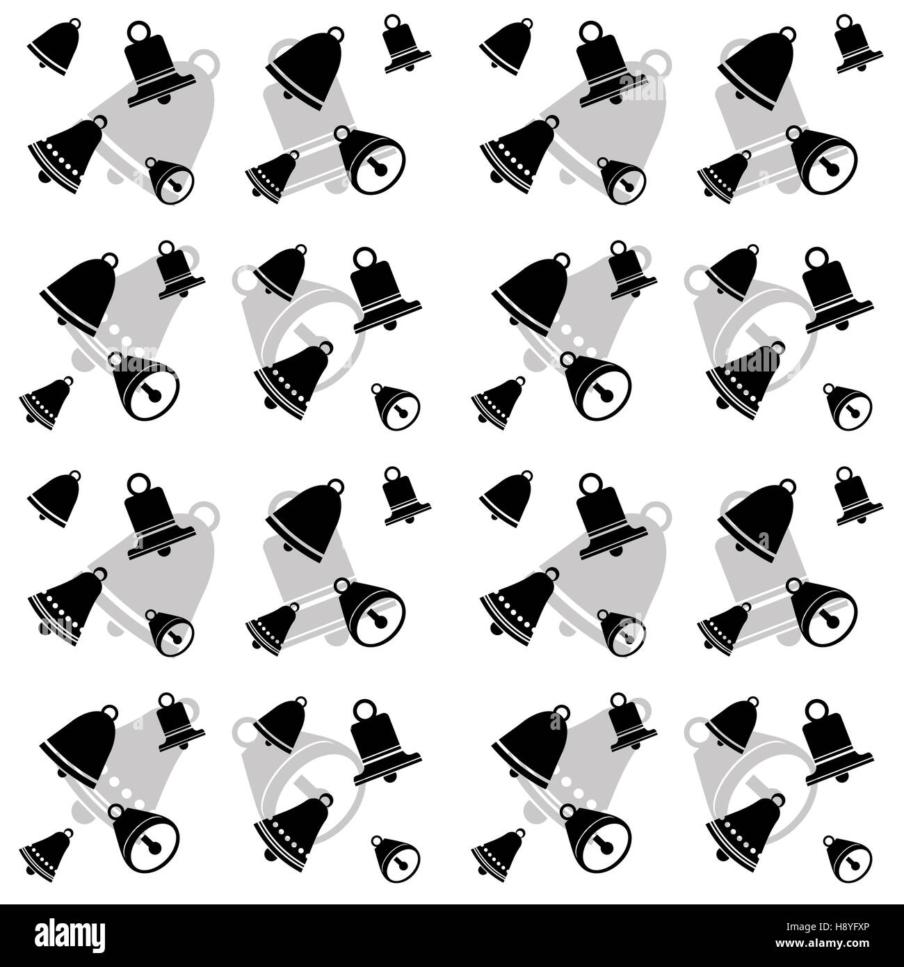 School Bell Seamless Pattern Stock Photo - Alamy