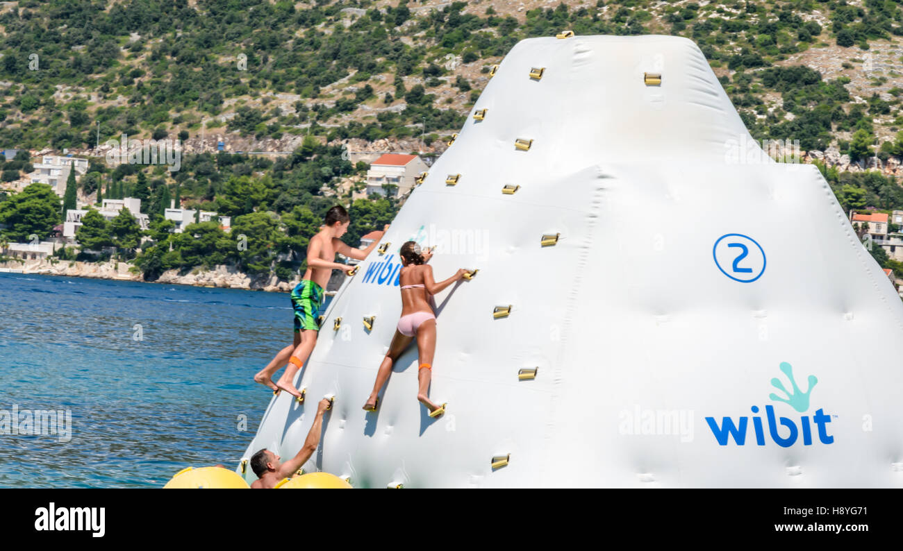 Water Climbing Wall Stock Photo - Alamy