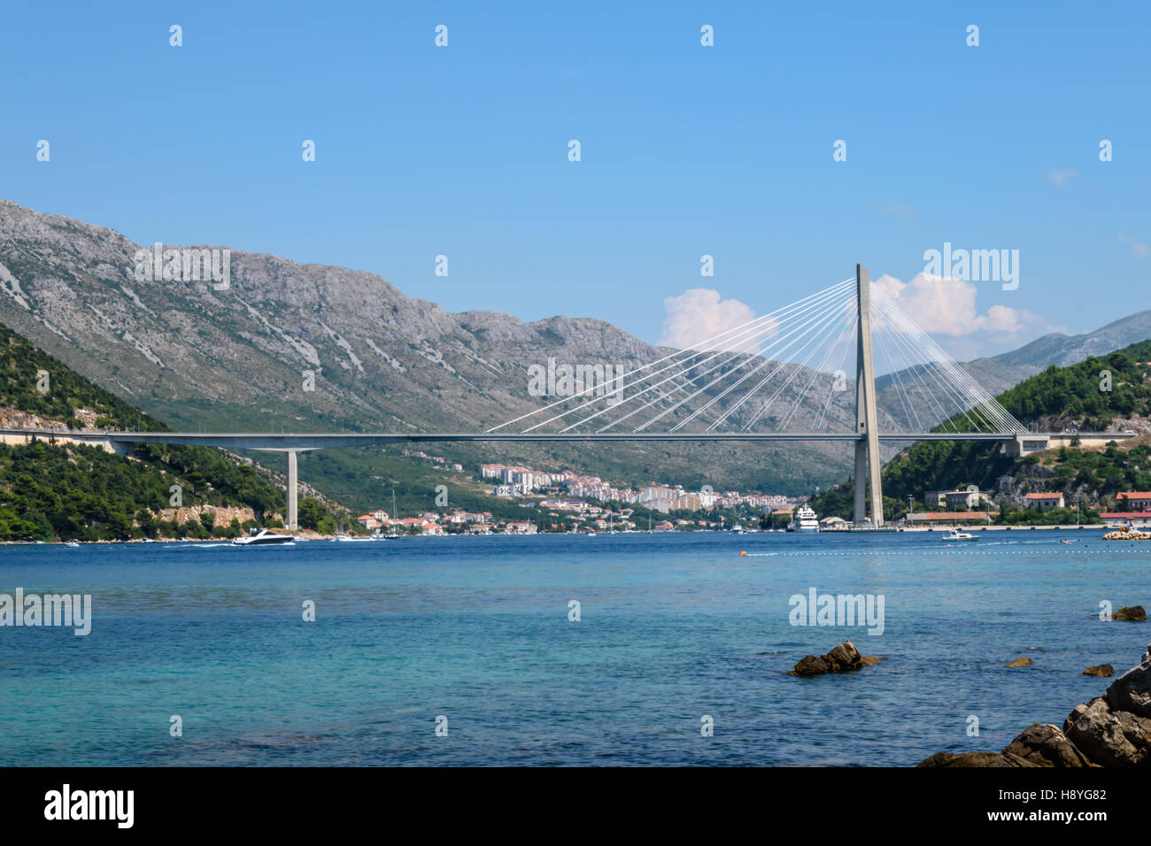 Bridge over the sea Stock Photo - Alamy
