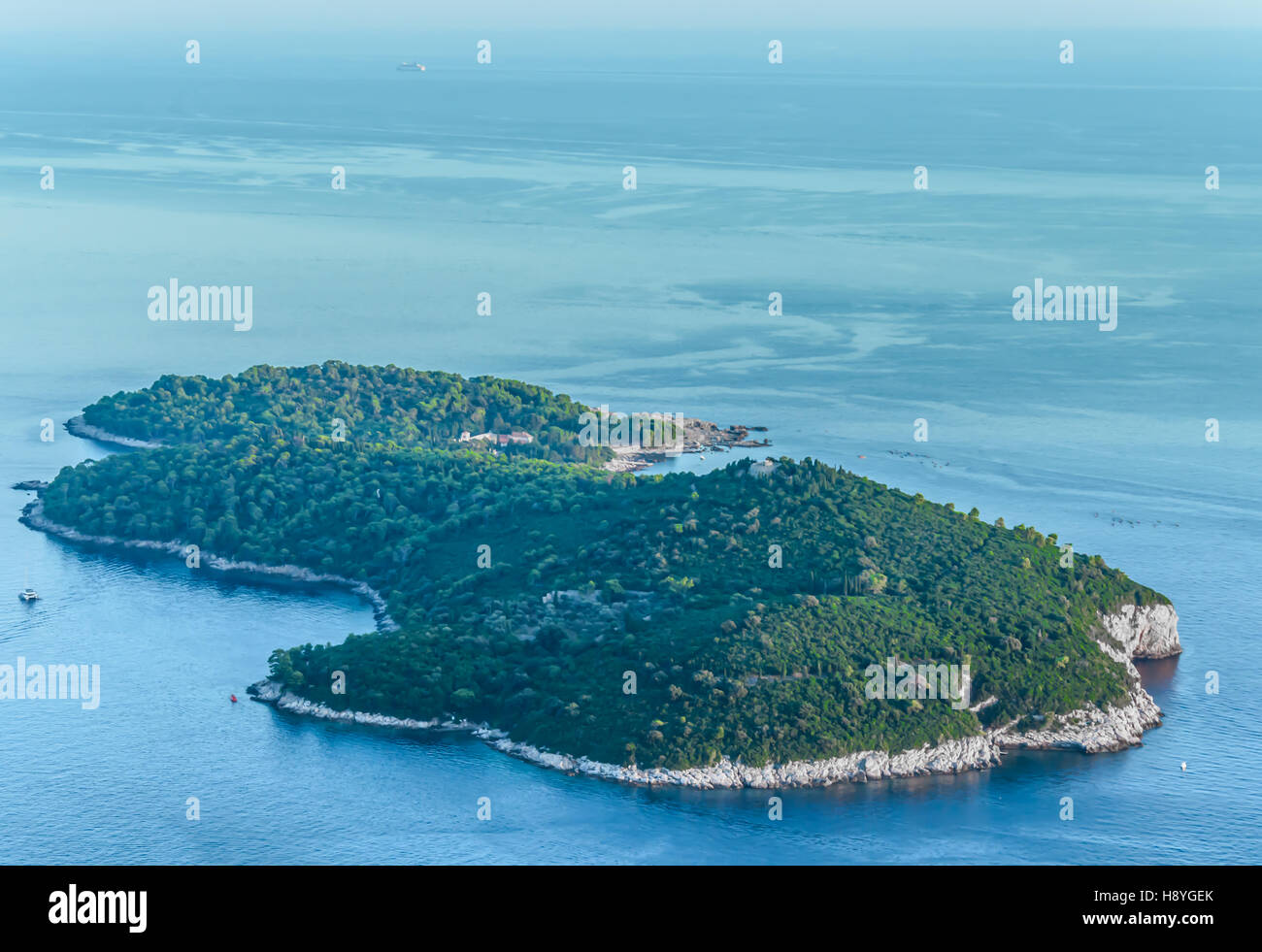 Aerial lokrum island hi-res stock photography and images - Alamy