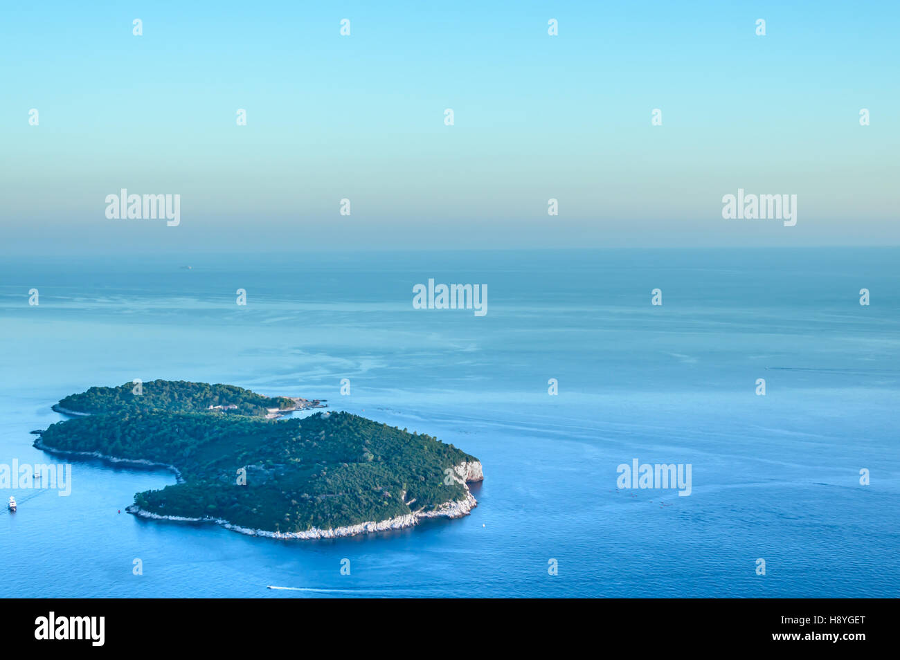 Aerial lokrum island hi-res stock photography and images - Alamy
