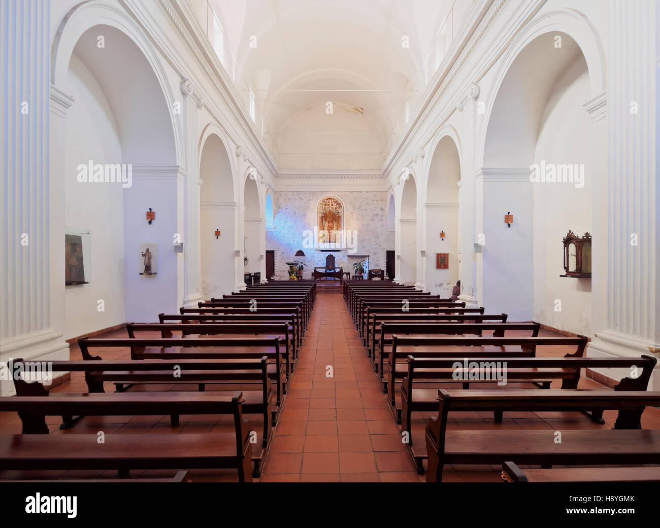 Uruguay, Colonia Department, Colonia del Sacramento, Interior view of ...