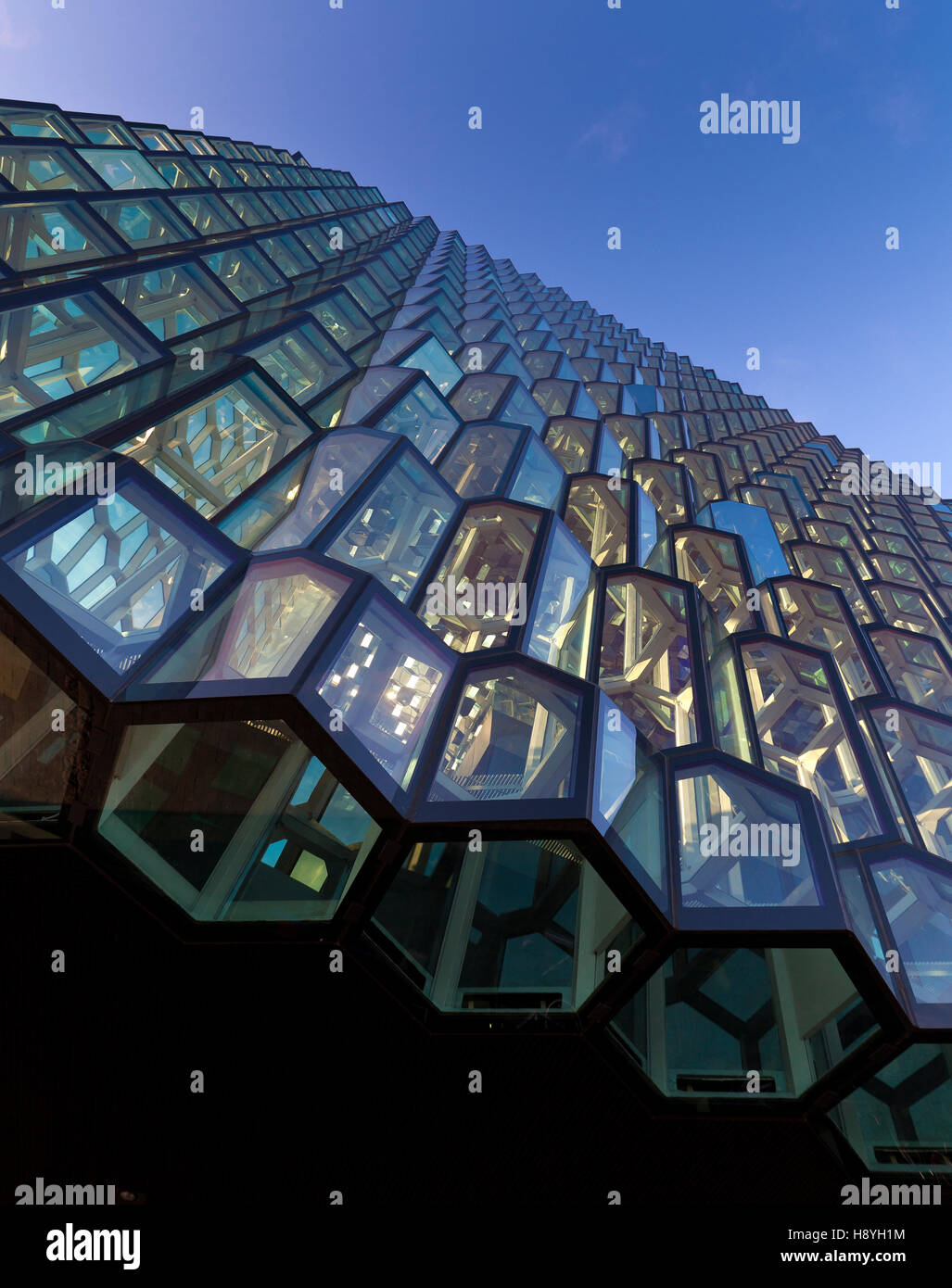 Windows of the Harpa Concert Hall and Conference, Reykjavik, Iceland ...