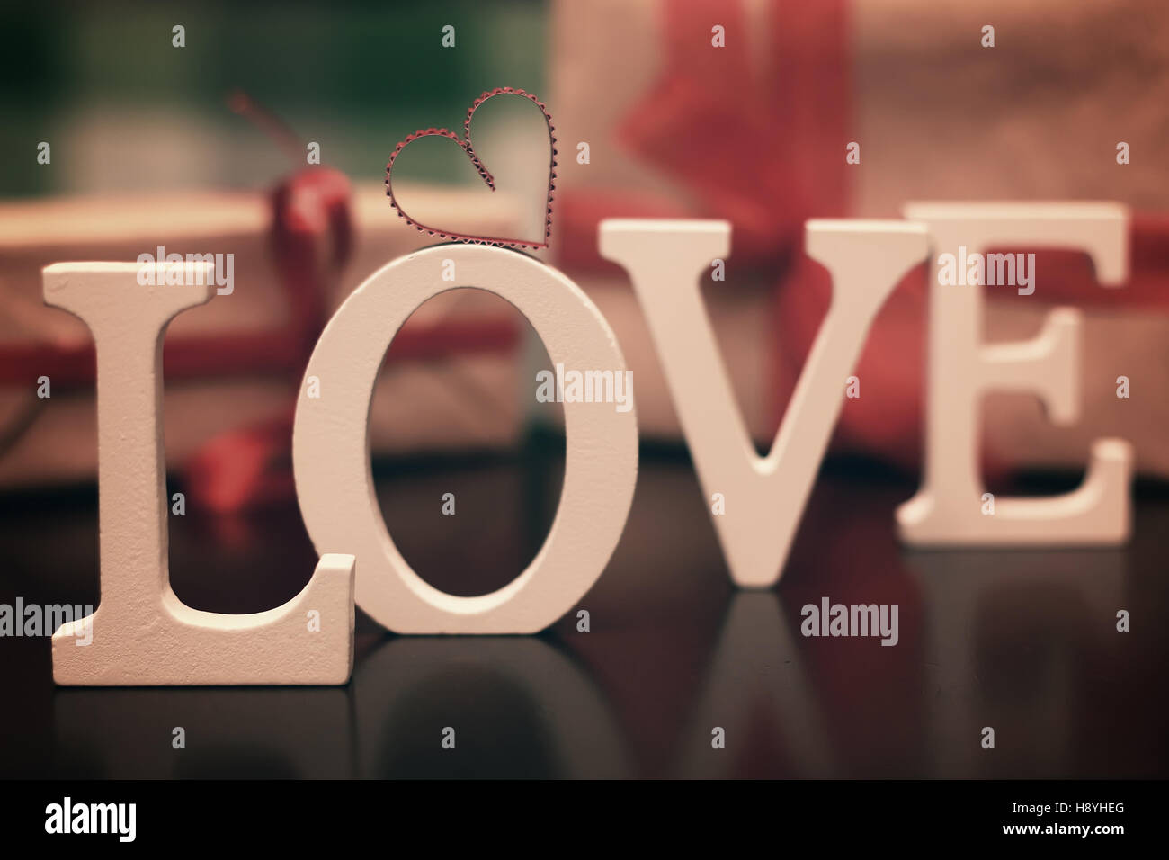 love shape text letter Stock Photo - Alamy