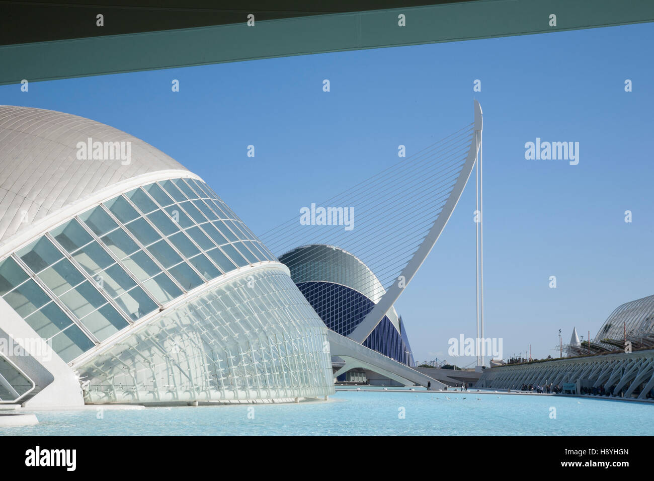 Agora and IMAX Hemisferic Buildings, City of Arts and Science, Valencia ...