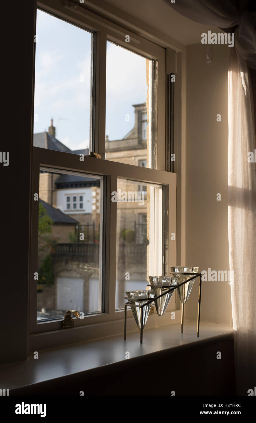 High resolution of the view through a casement window Stock Photo - Alamy