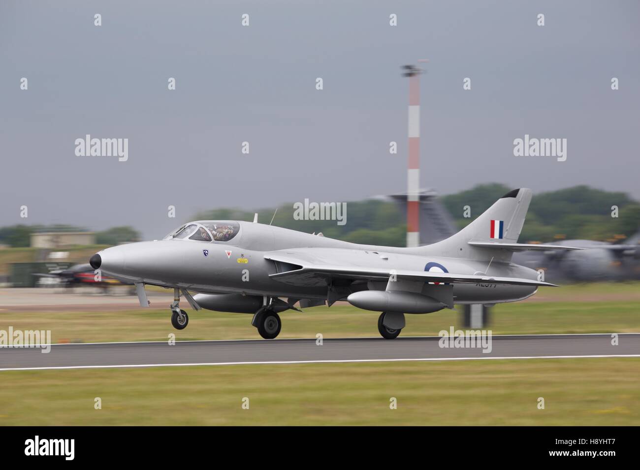 Hunter T7 jet fighter Stock Photo - Alamy