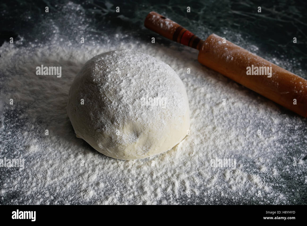 dough knead flour Stock Photo - Alamy