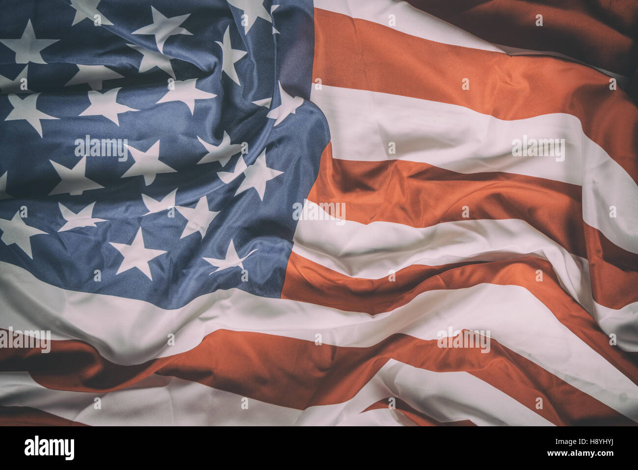 rumpled american flag close up Stock Photo - Alamy