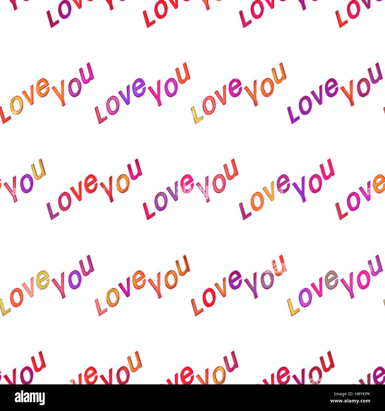 Seamless colorful love texture Stock Photo - Alamy