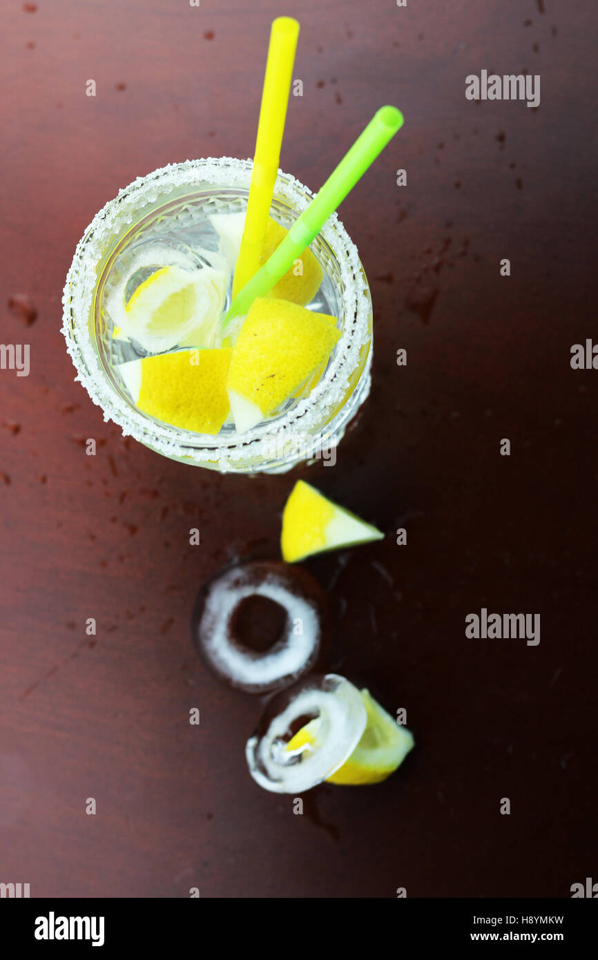glass ice lemon Stock Photo - Alamy