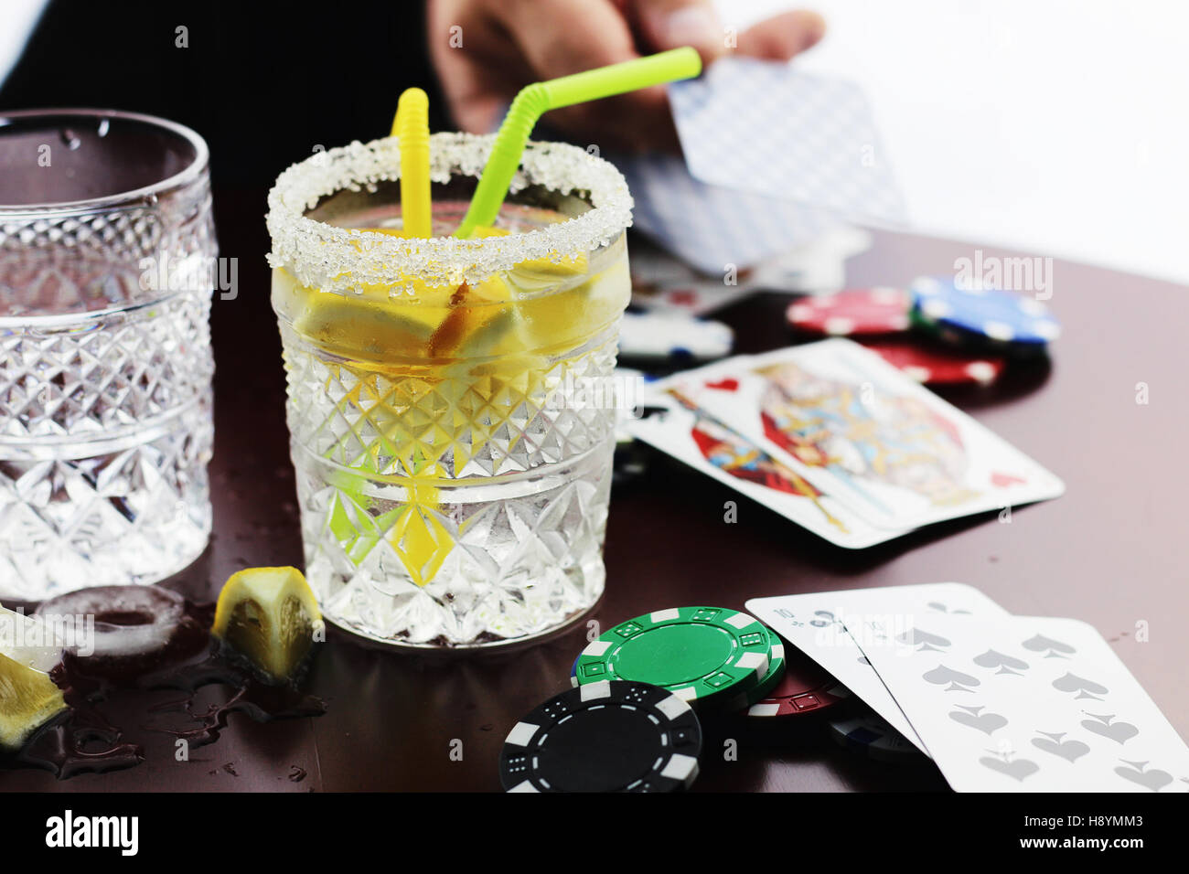 glass ice poker Stock Photo - Alamy