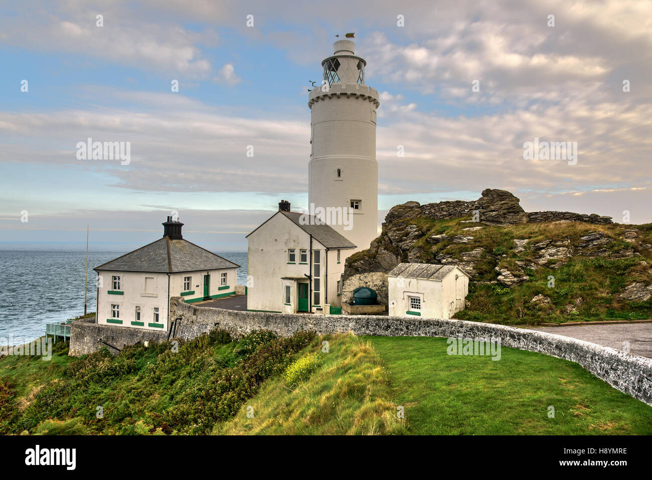 Start Point Lighthouse in Dartmouth, Kingsbridge, Devon England. A ...