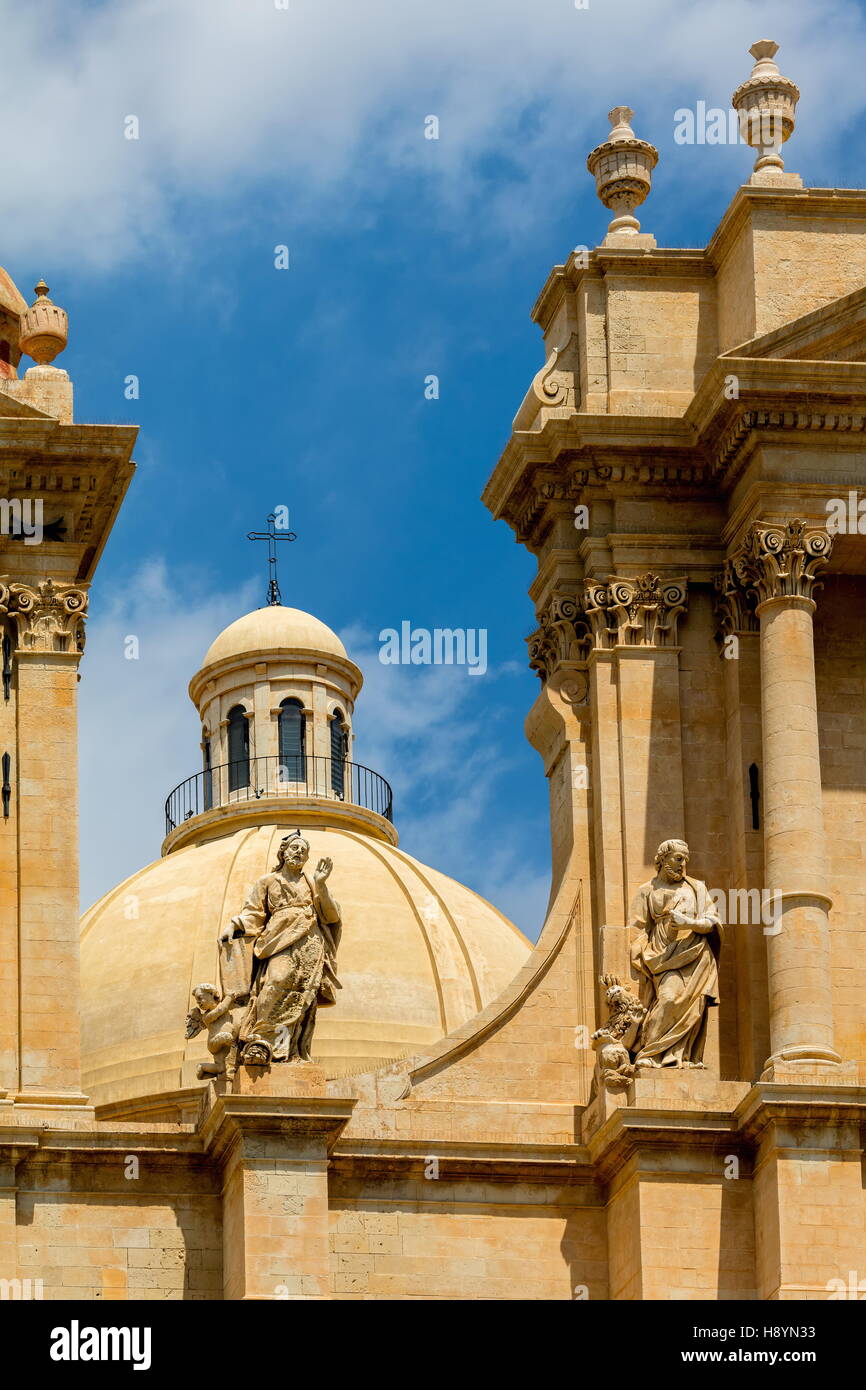 Noto Cathedral in Noto, Sicily, Italy, dedicated to Saint Nicholas of ...
