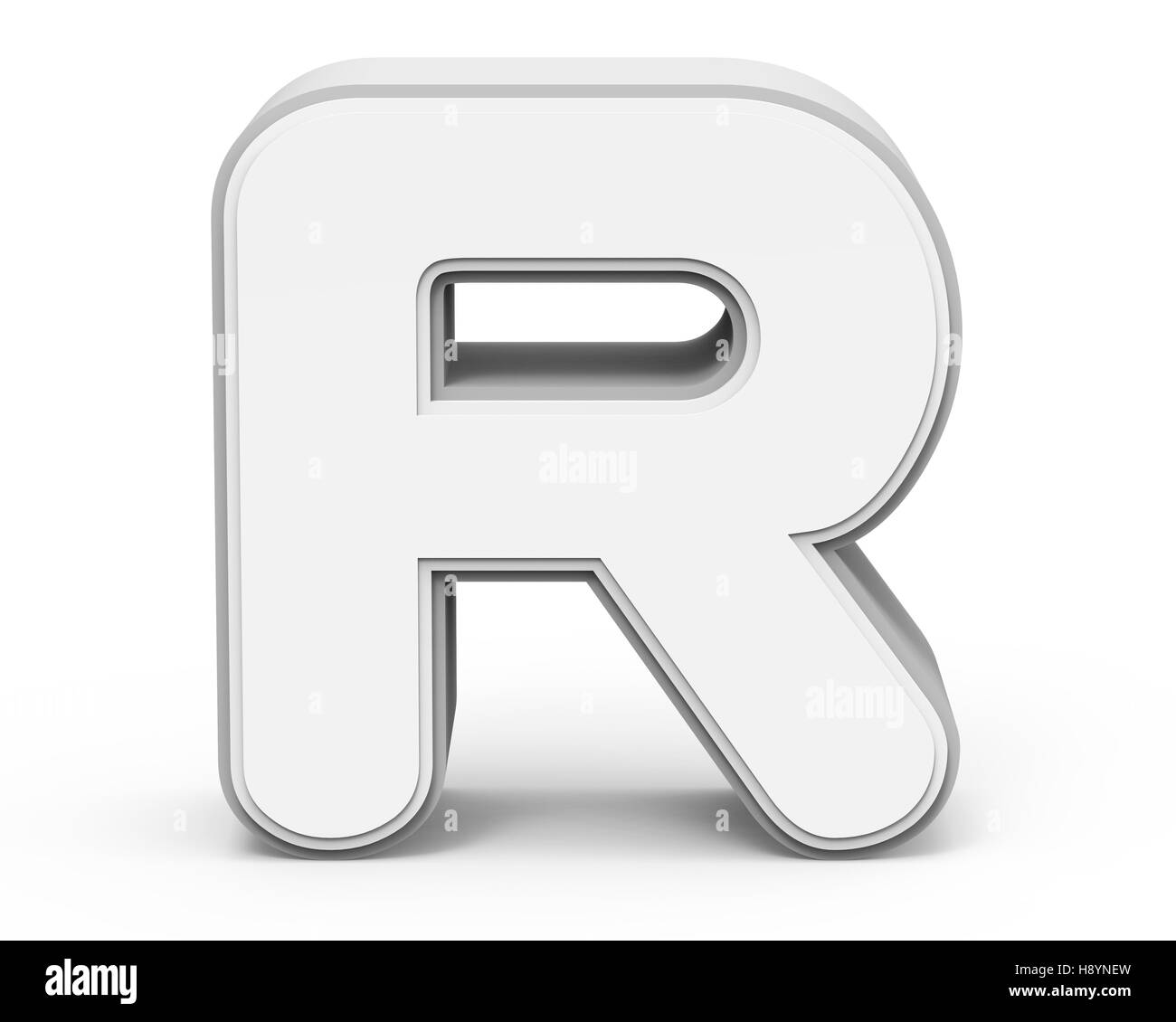 White Letter R