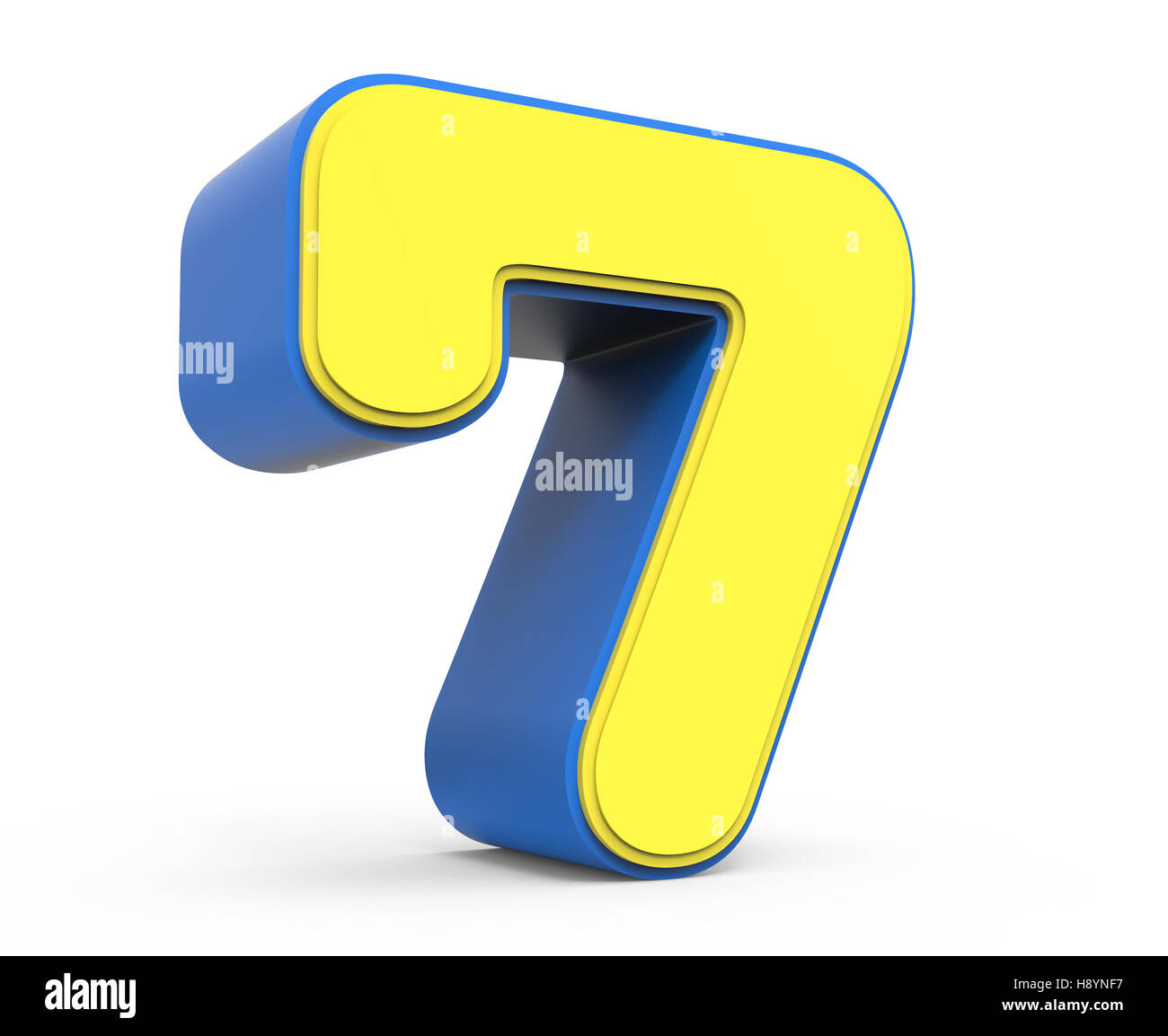 Yellow number 7 hi-res stock photography and images - Alamy