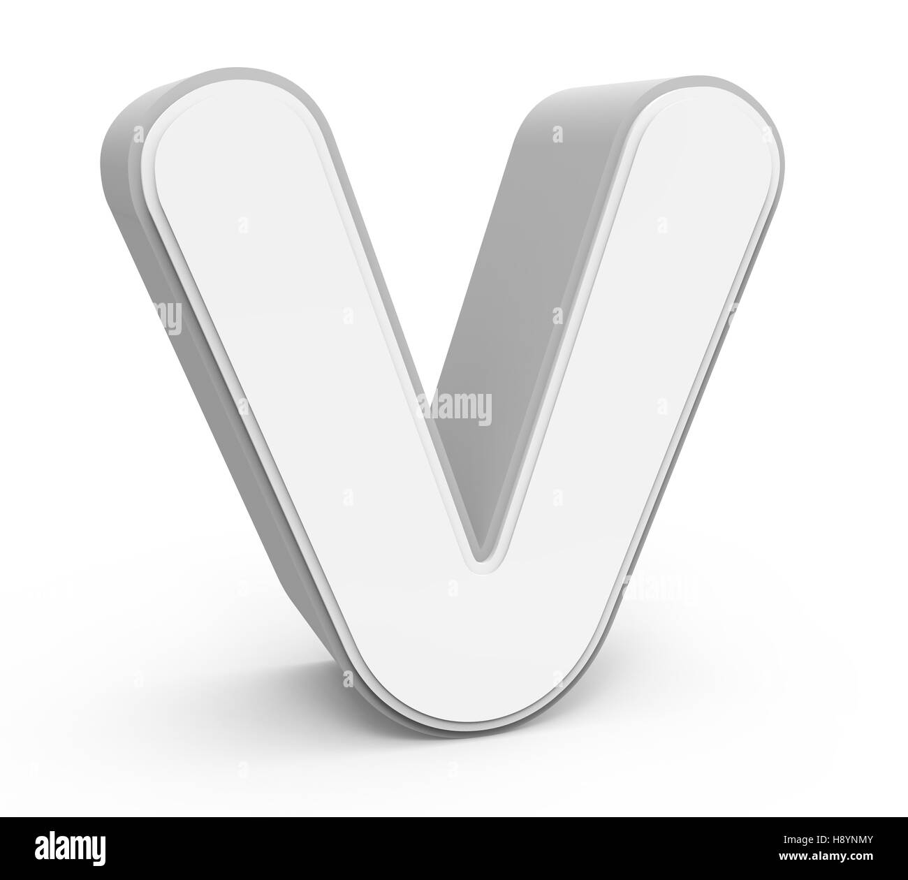 Letter V Logo In 3d