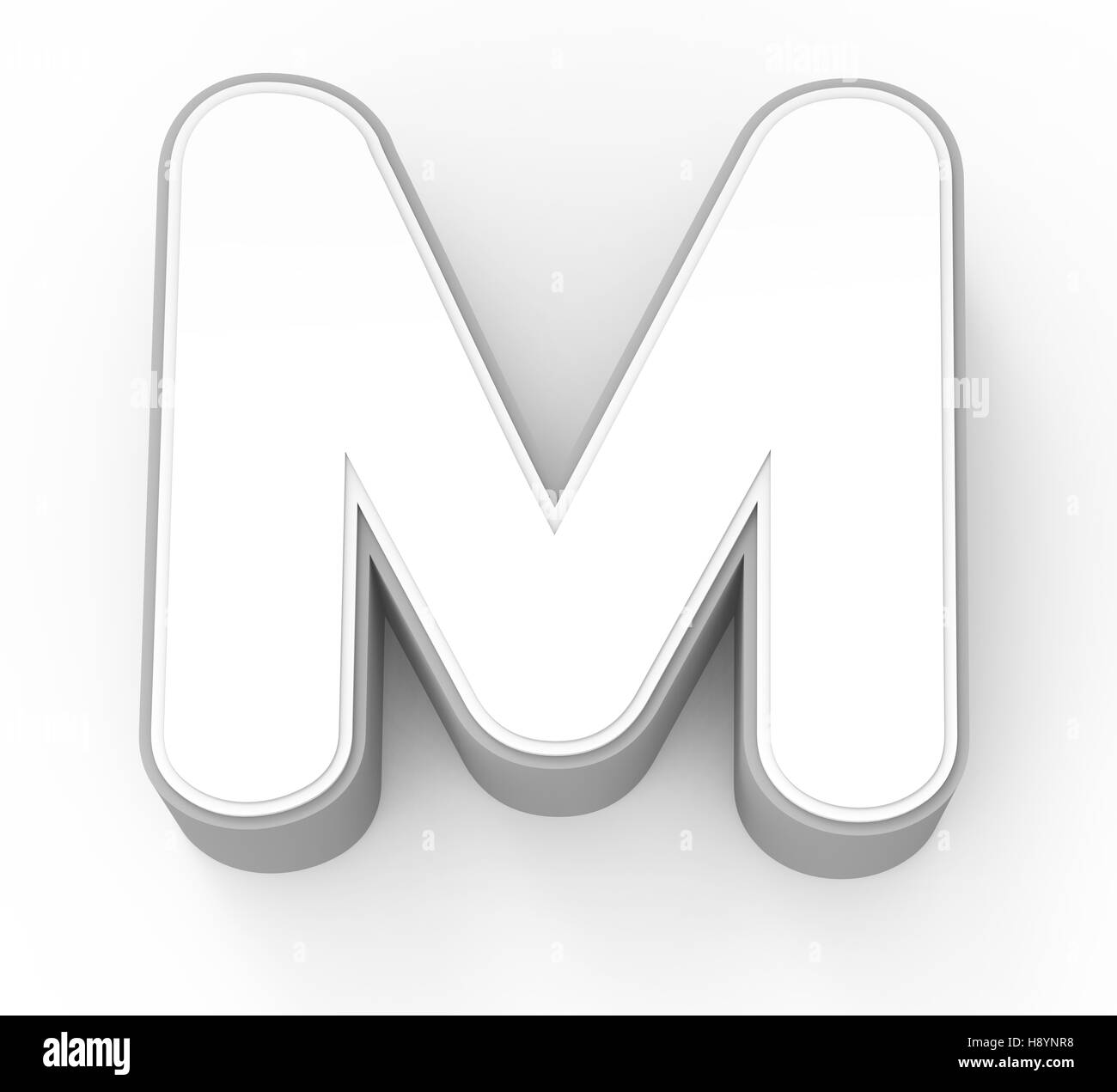 White Letter M