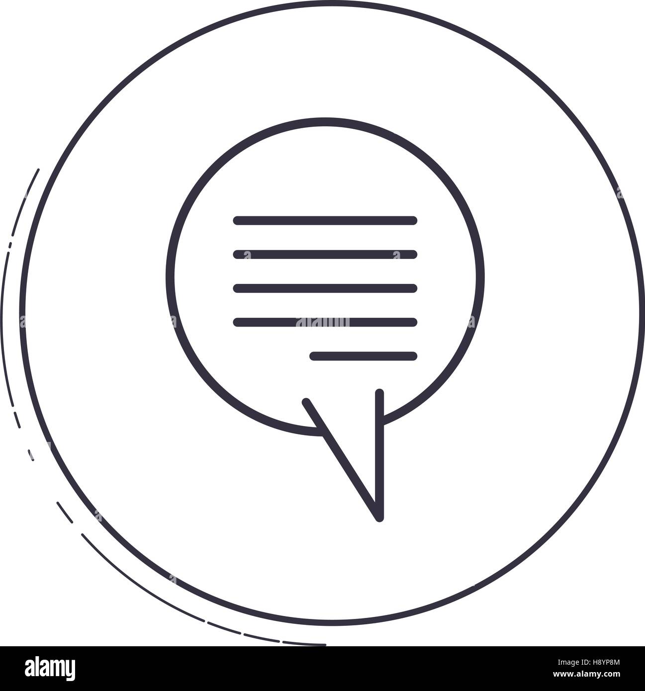 Bubble icon. Communication message conversation and talk theme ...