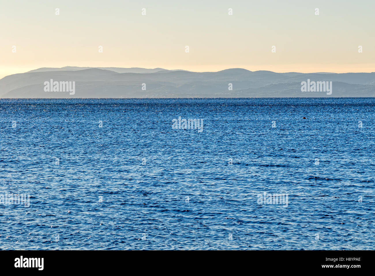 Blue sea landscape Stock Photo - Alamy