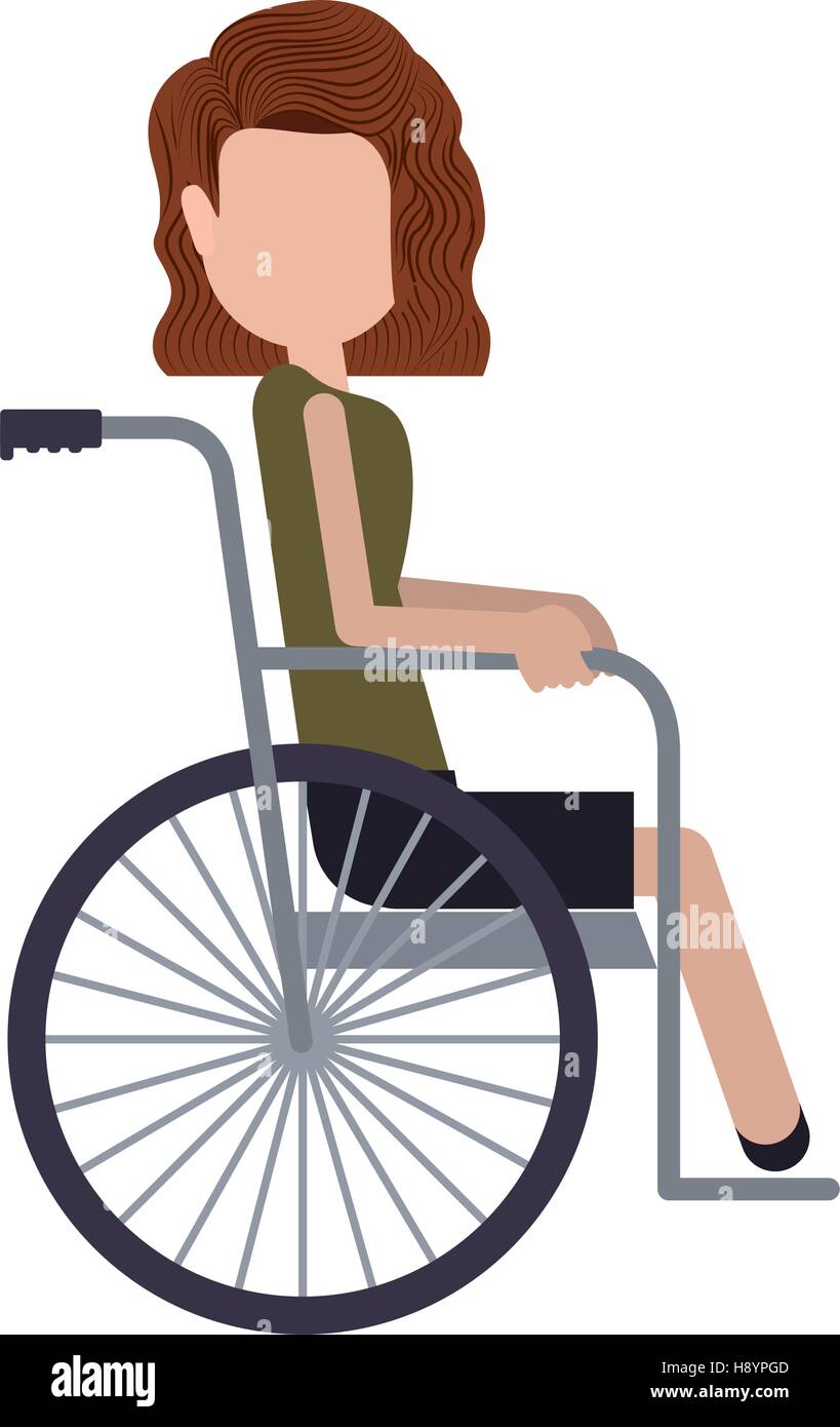 Disabled Girl Vector Vectors High Resolution Stock Photography and ...