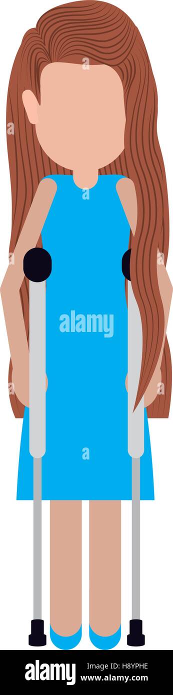 Disabled Girl Vector Vectors High Resolution Stock Photography and ...