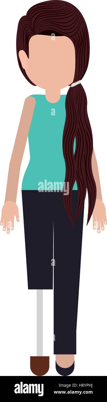 Disabled Girl Vector Vectors High Resolution Stock Photography and ...
