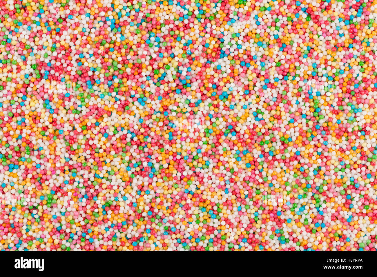 Macro shot of colorful sugar balls for texture and background Stock ...