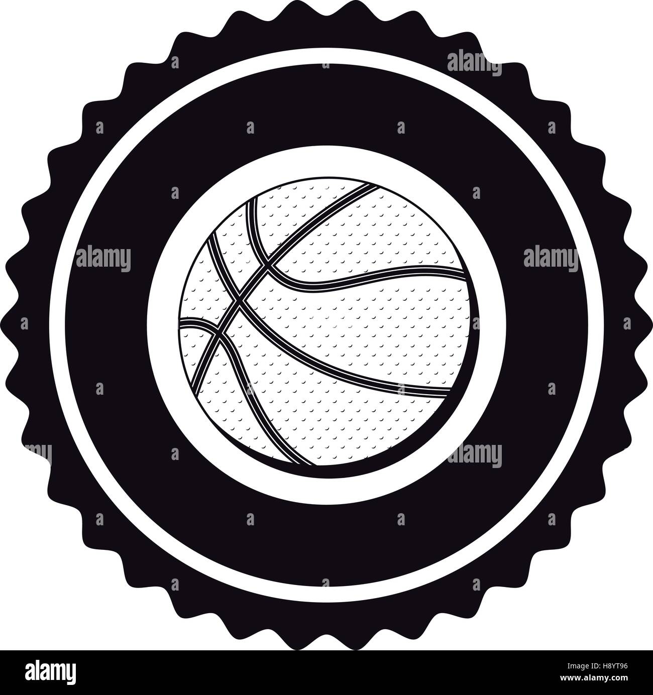 ball of basketball icon. Sport hobby competition and game theme ...