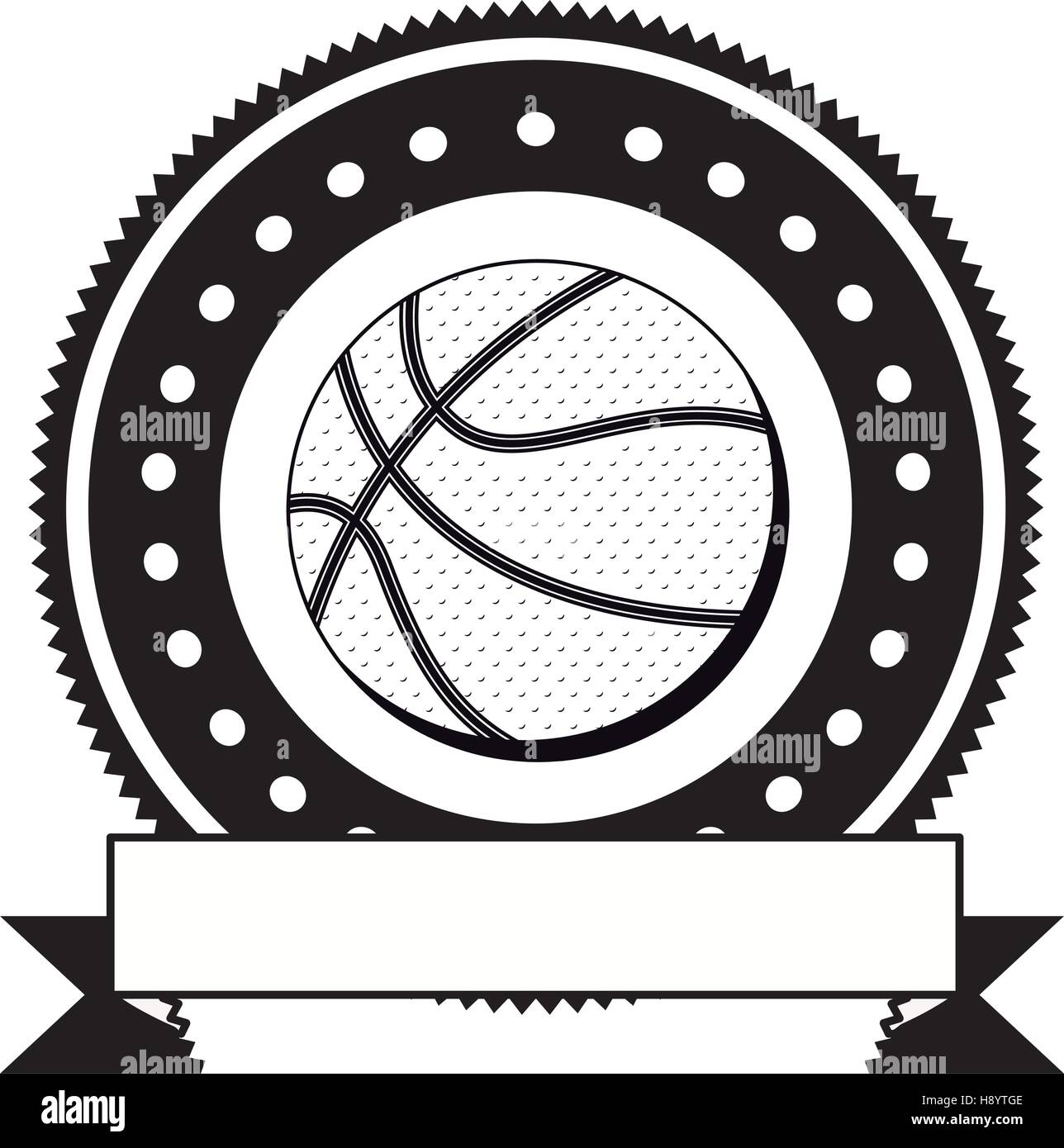 ball of basketball icon. Sport hobby competition and game theme ...