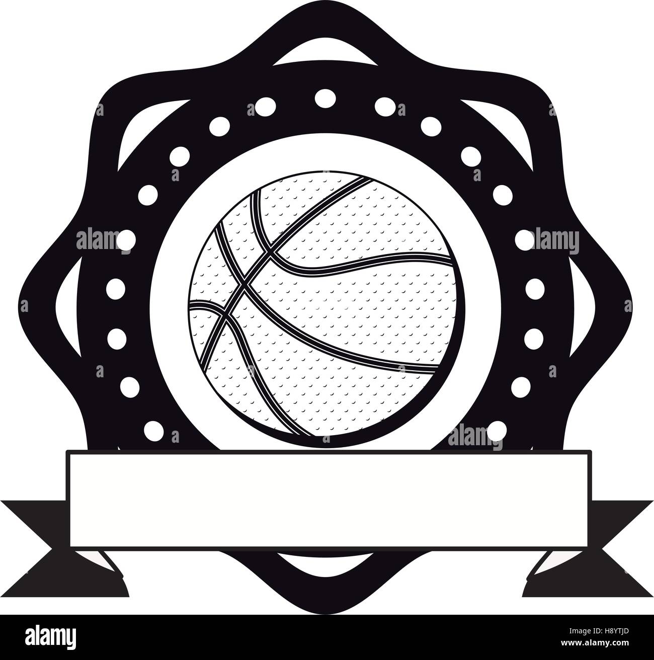 ball of basketball icon. Sport hobby competition and game theme ...