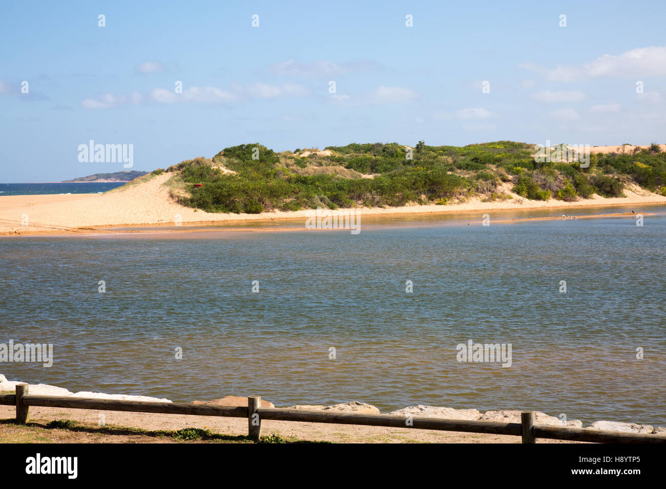 lagoon by north narrabeen beach where sand clearance has been underway ...
