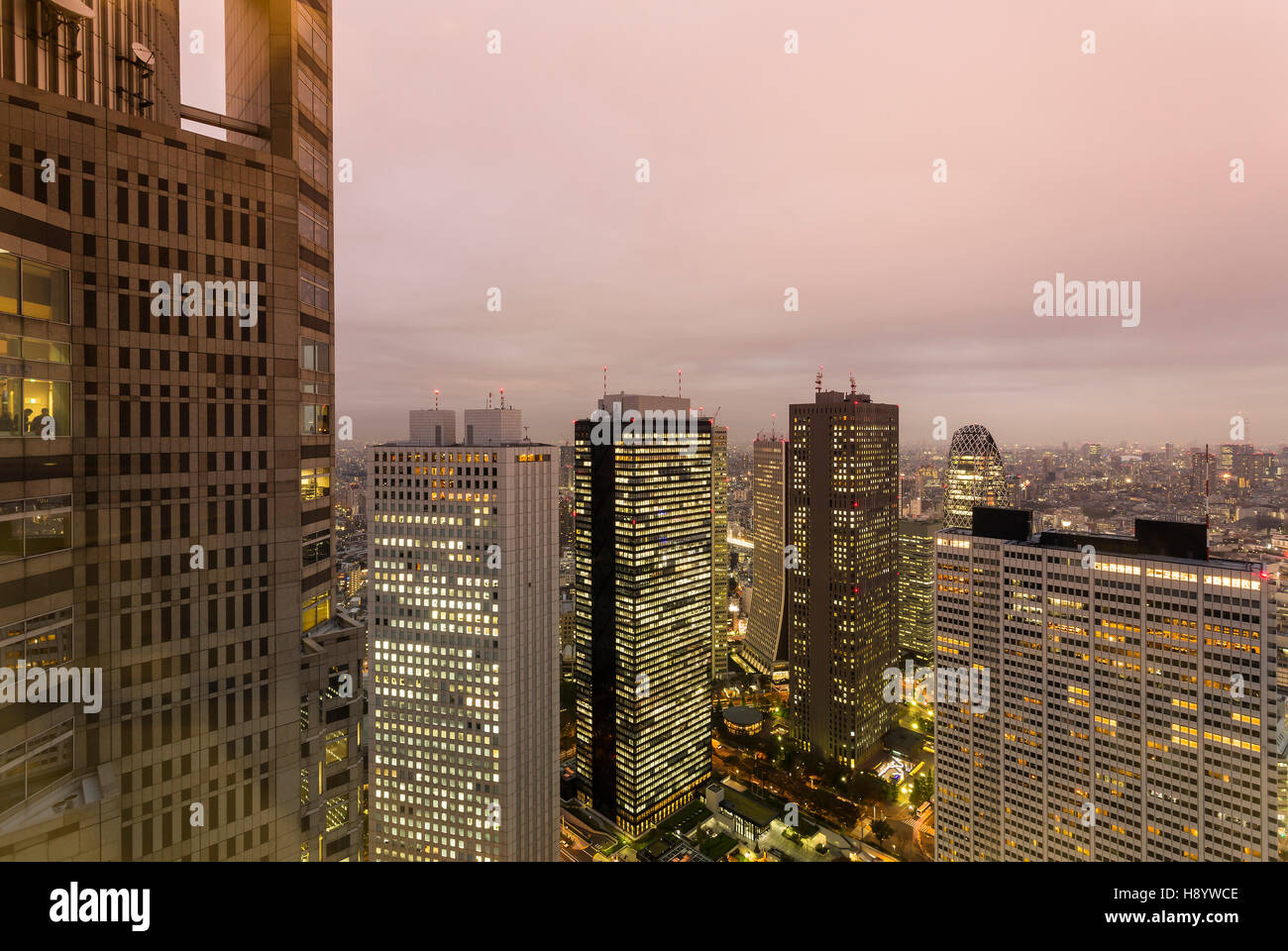 Tokyo's Financial District Stock Photo - Alamy