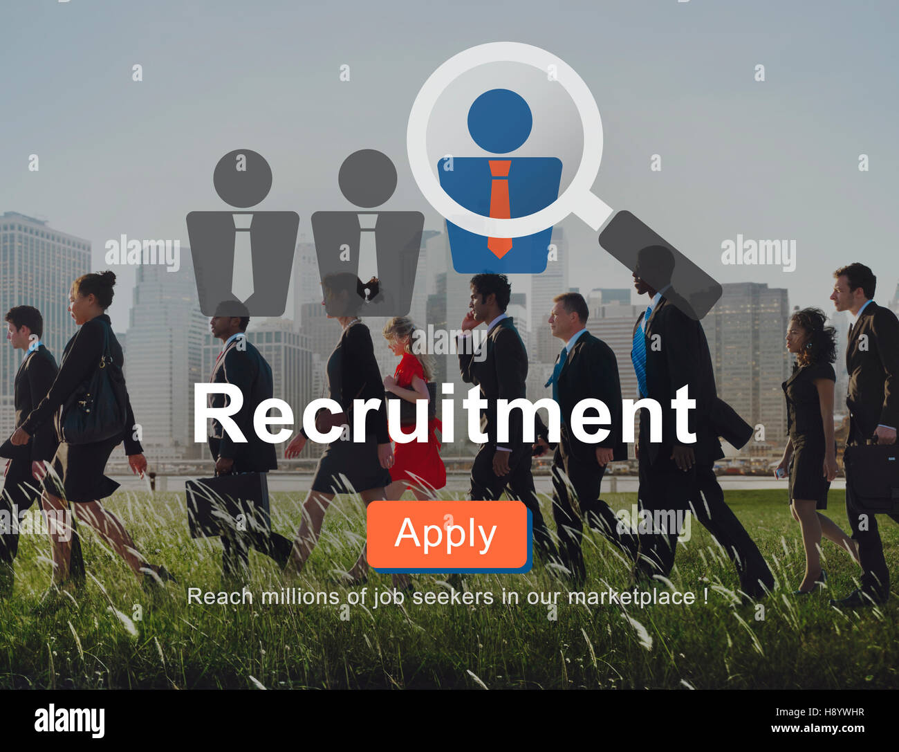 Recruitment Apply Homepage Human Resources Concept Stock Photo - Alamy