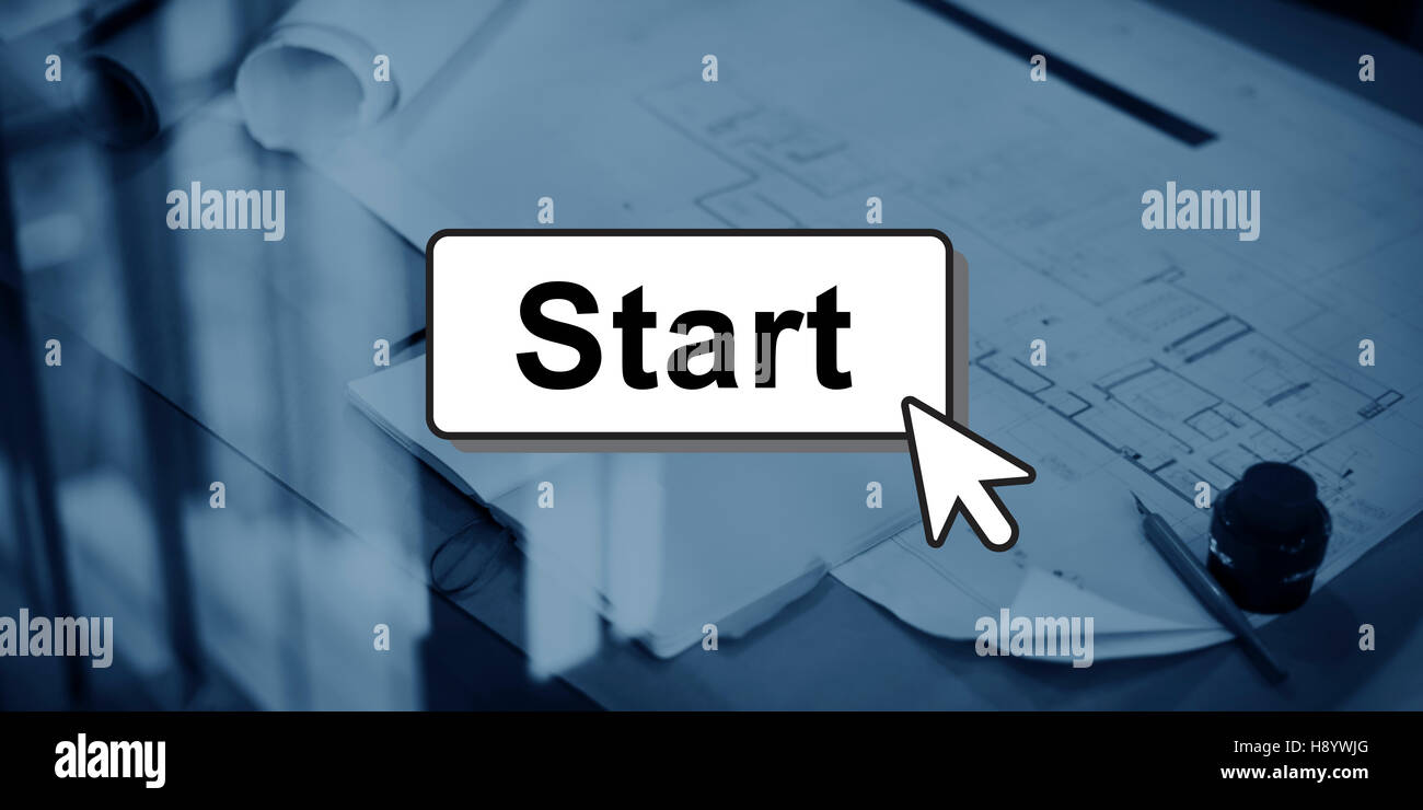 Start Starter Begin Build Launch Motivate First Concept Stock Photo - Alamy