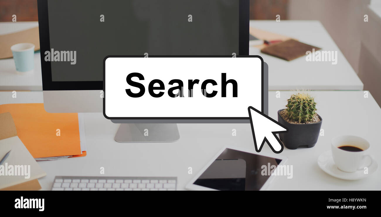 Search Searching Finding Looking Optimisation Concept Stock Photo - Alamy