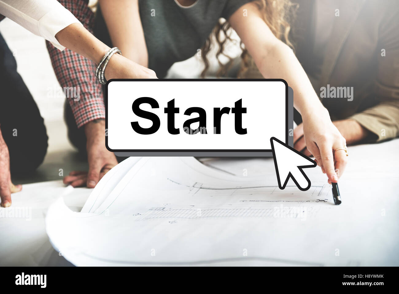Start Starter Begin Build Launch Motivate First Concept Stock Photo - Alamy
