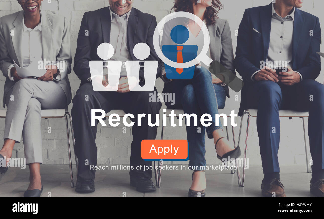 Recruitment Apply Homepage Human Resources Concept Stock Photo - Alamy
