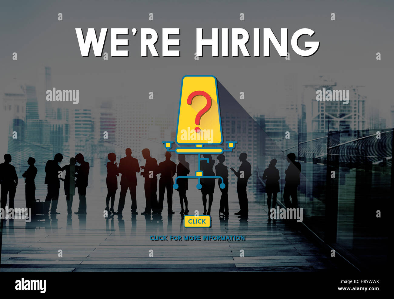 We're Hiring Job Search Occupation Recruitment Concept Stock Photo - Alamy