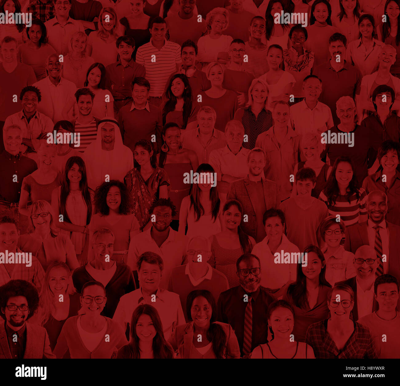 Multiethnic Variation Ethnicity Crowd People Concept Stock Photo - Alamy