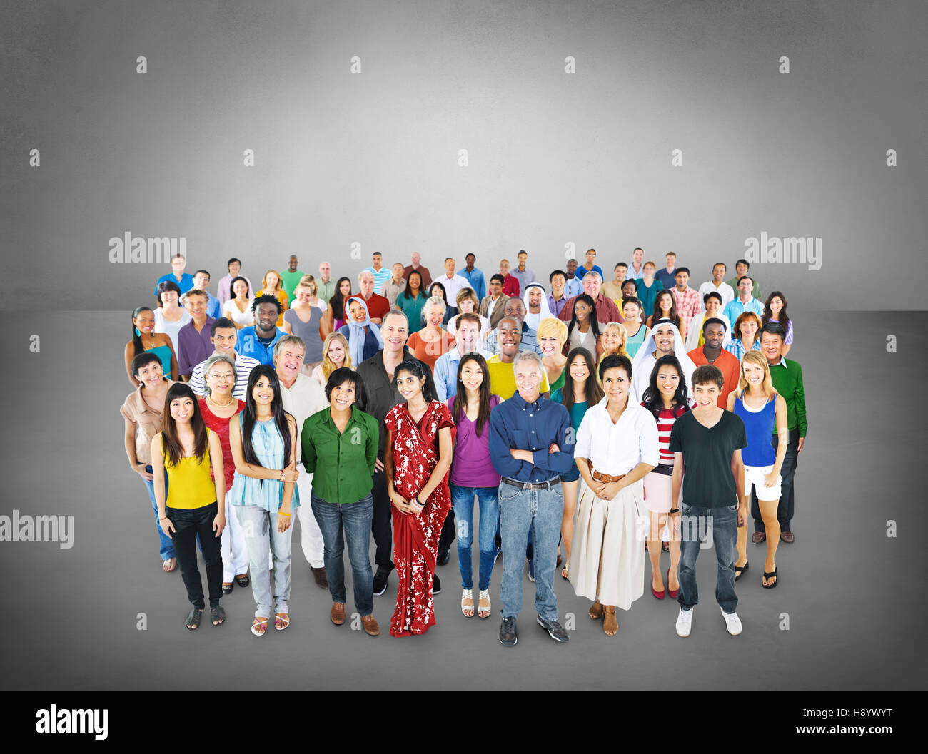 Large group of Multiethnic people Community Concept Stock Photo - Alamy