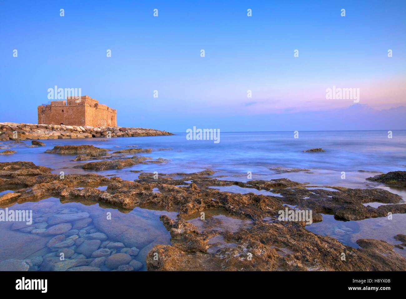 Paphos Castle, Paphos, Cyprus, Eastern Mediterranean Sea Stock Photo ...