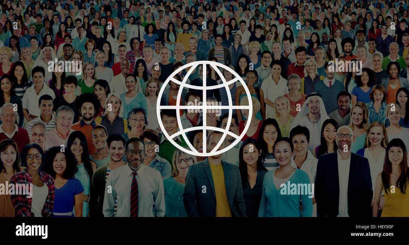 Global Community International Worldwide World Connected Stock Photo ...