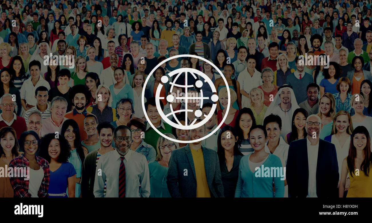 Global Community International Worldwide World Connected Stock Photo ...